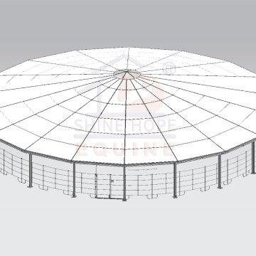 covered round pen