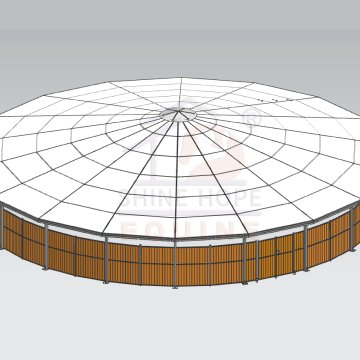 covered round pen